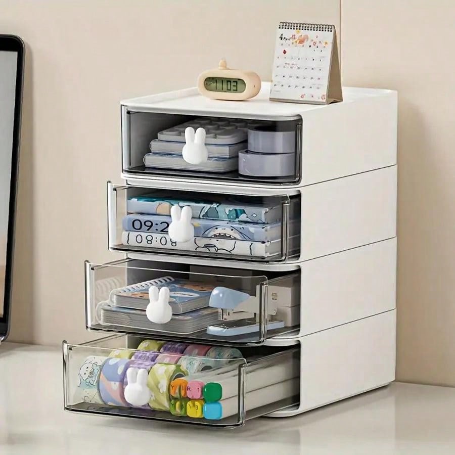1pc Stackable Cosmetic Organizer, Small Items Storage Drawer, Desk ...