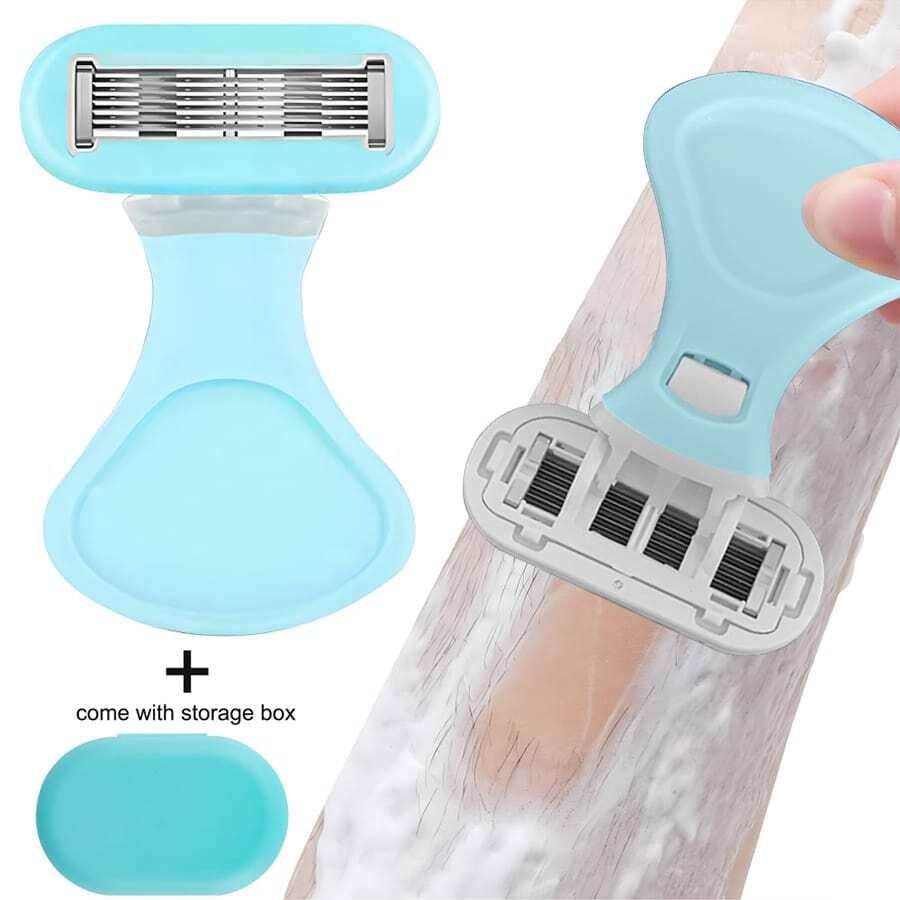 Razors For Women Shave Kit – Women's Razor Handle + One X 6-Blade Razor ...