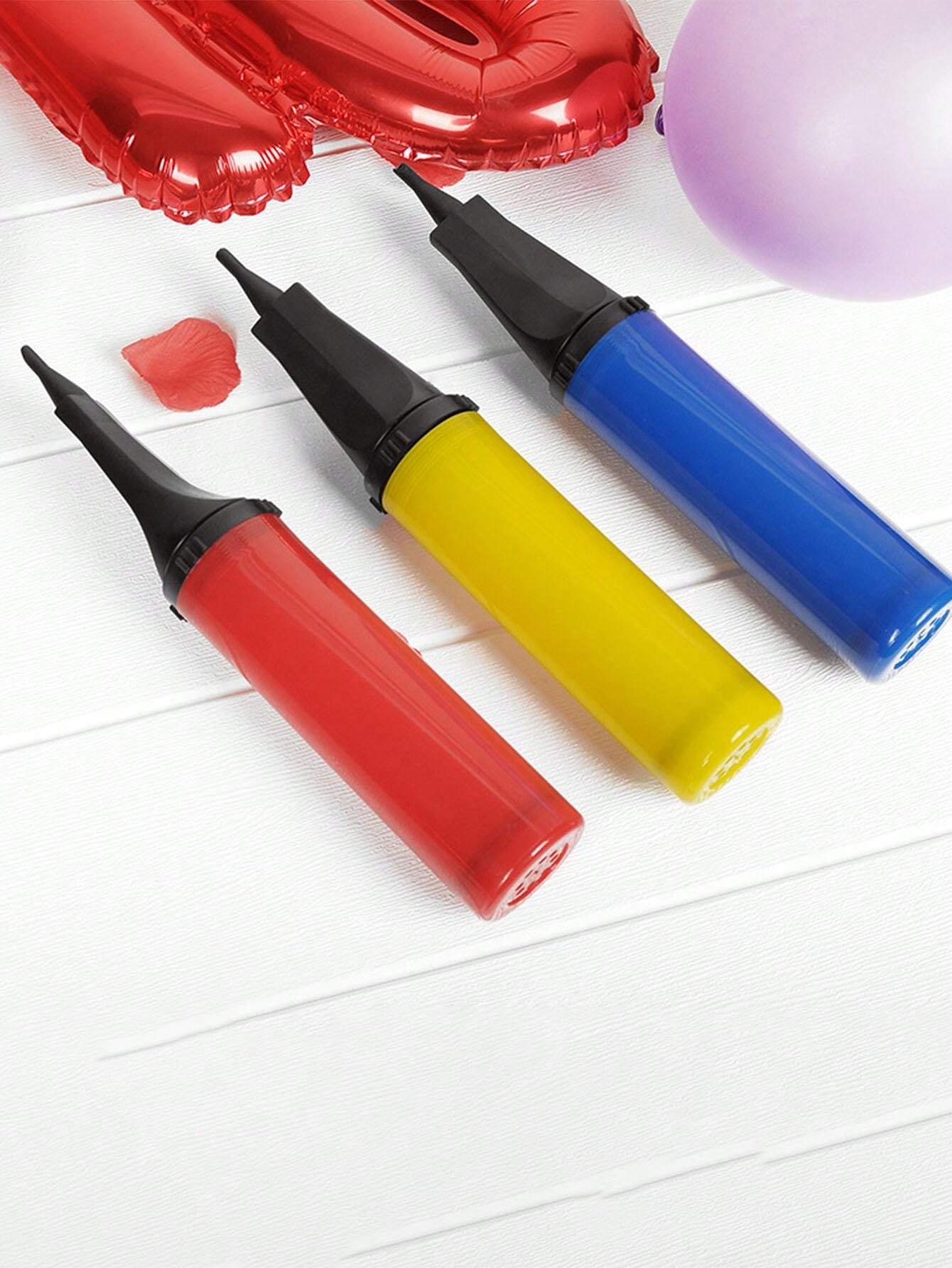 1pc Random Color Handheld Balloon Pump, Hand Push Pump, Plastic Balloon ...