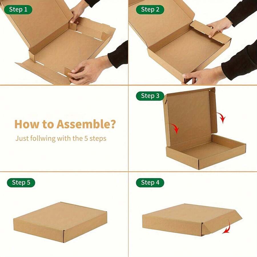 10/20pcs 5.1x3.2x1 Inch Small Mailer Shipping Boxes Packing Box ...