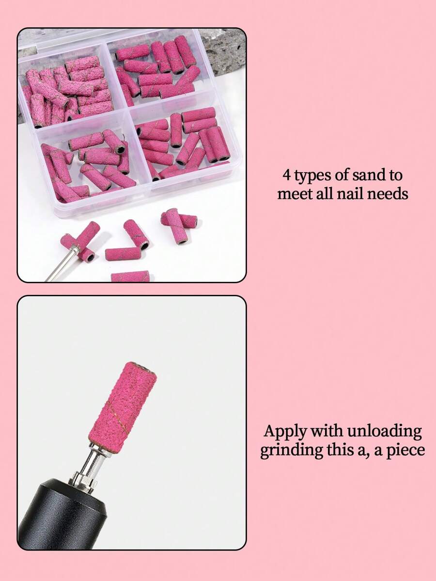 Mini Size Nail Sanding Band Kit With Bearing, Including 60pcs 3mm ...
