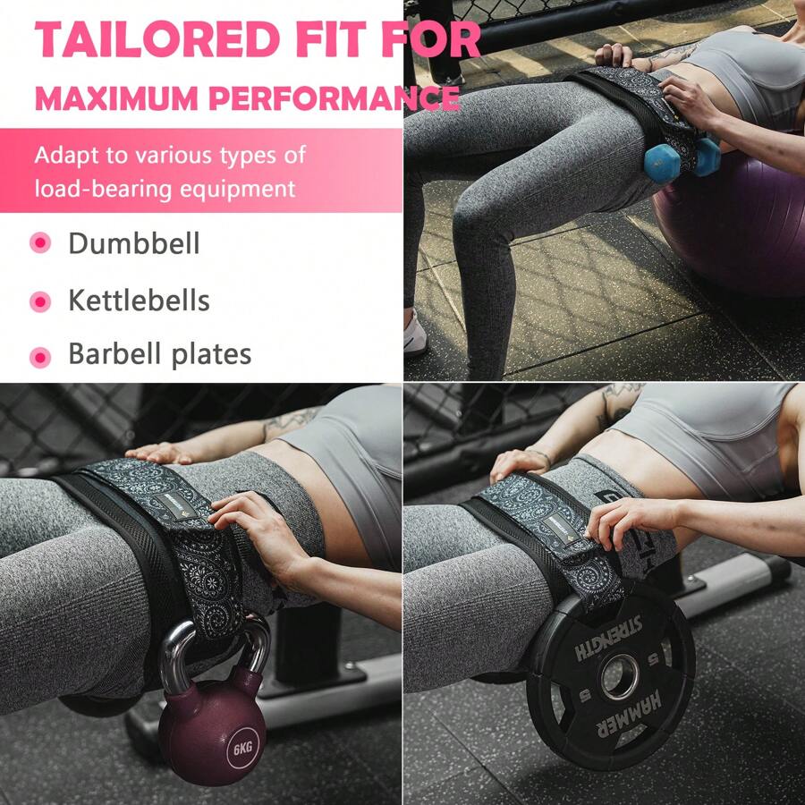Manueklear Dumbbell Hip Thrust Belt, Hip Thrust Exercise Equipment ...