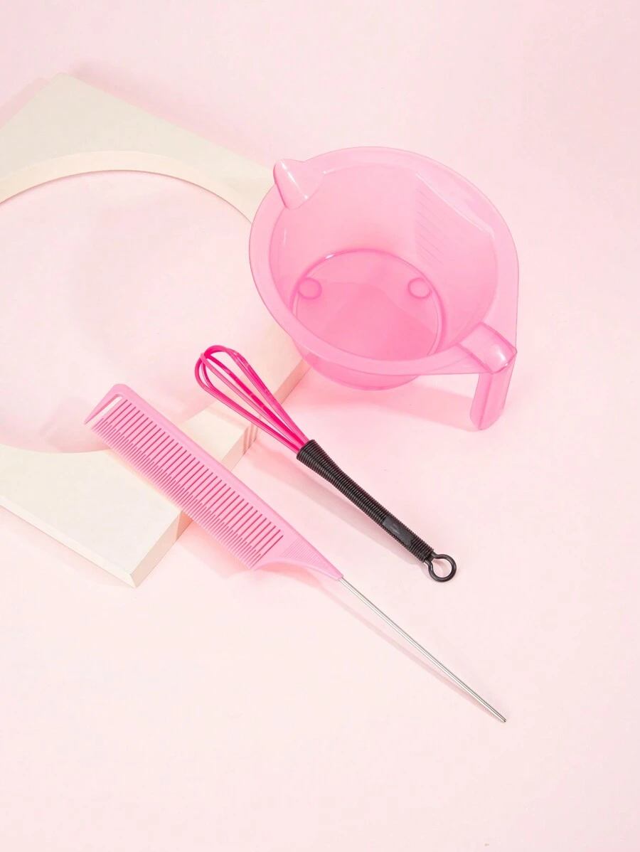 3 Pcs Professional Hair Colour Kit - Comb, Mixer, Mixing Bowl - DIY ...