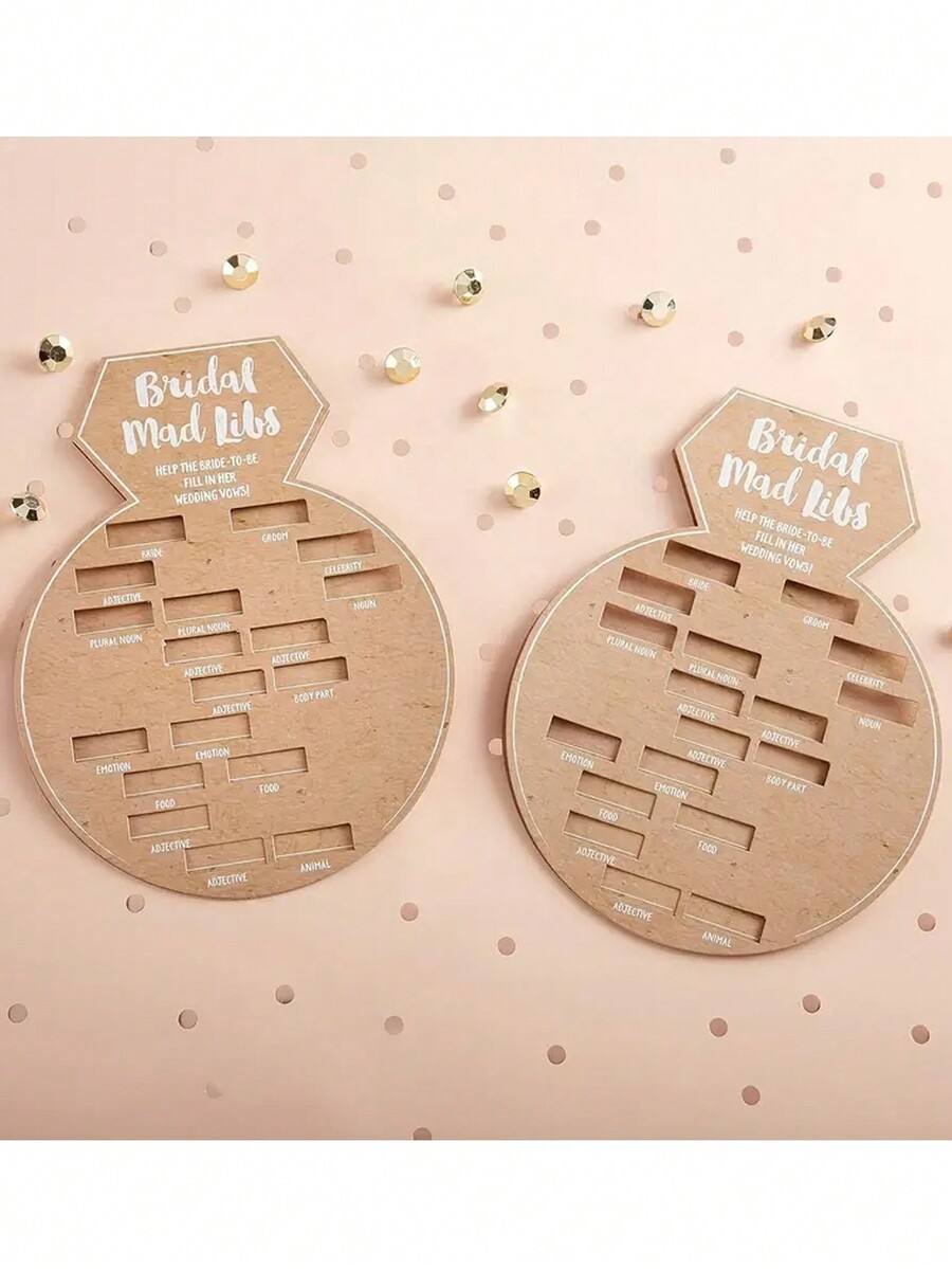 10pcs Bridal Shower Games, Ring Shaped Mad Libs Cards Wedding Shower ...