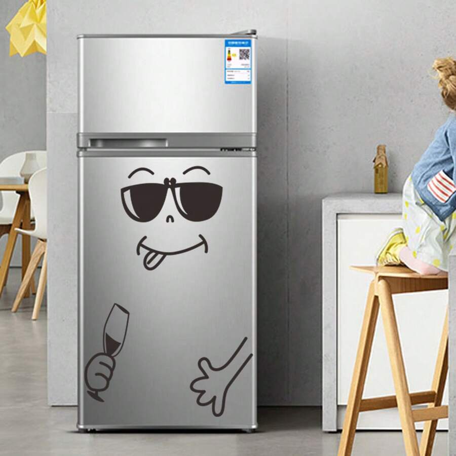 Creative Home Dration Cartoon Fridge Magnet, Sunglasses & Smiling Faces ...