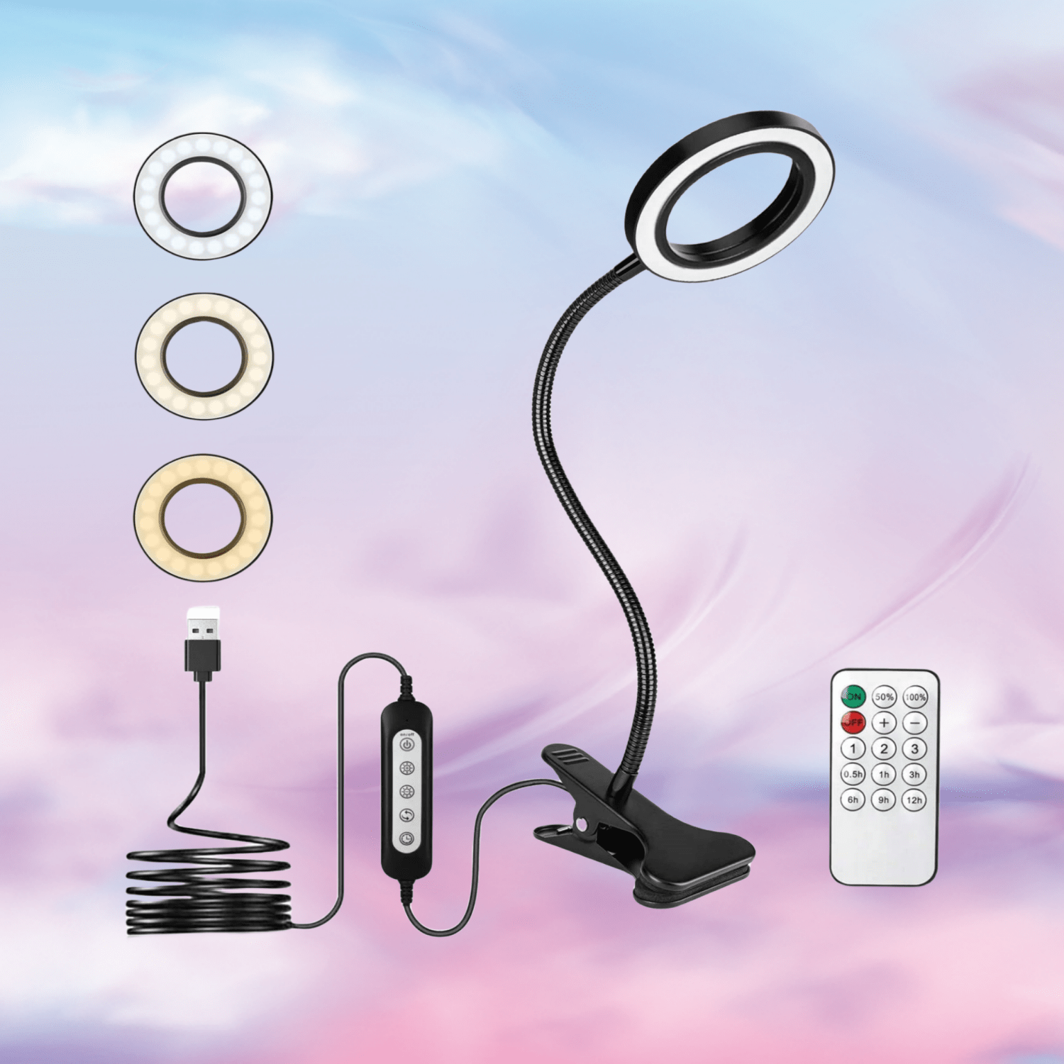 1pc Led Clip Desk Lamp, Usb Aluminium Alloy Small Table Lamp, Eye ...