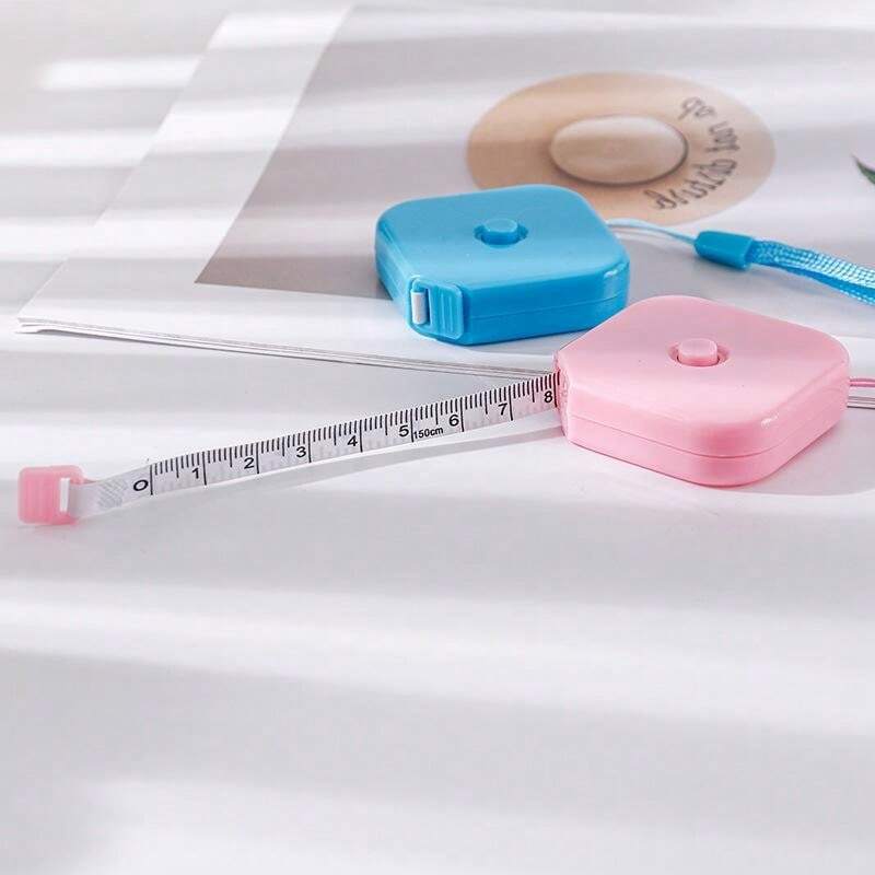 Cinta métrica pequeña y portátil con forma cuadrada de unicolor, cinta ...