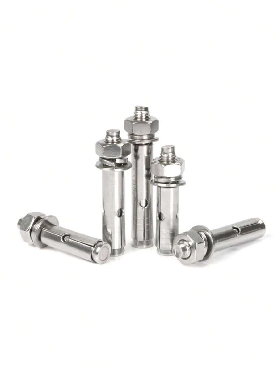 10pcs M6 304 Stainless Steel Expansion Bolts, External Hexagonal Expansion Bolt Sleeve Anchor ...