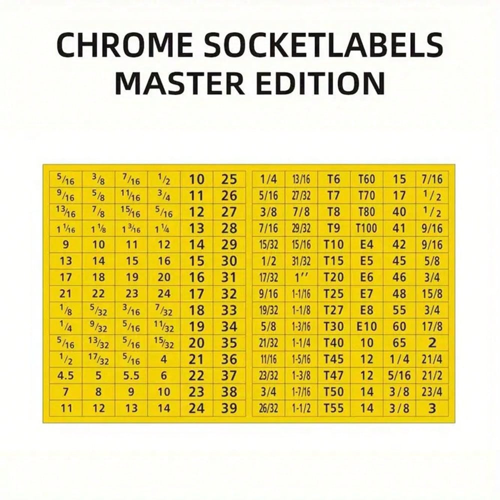 180sheets/Set, Mechanical Drive Socket Label Stickers, 180 Sheets Label ...