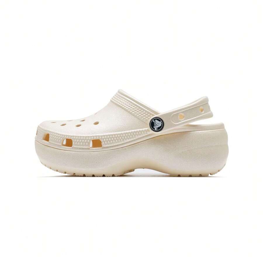 Crocs Women's Shoes 208590-108 Classic Platform Shimmer Clog,Unisex ...