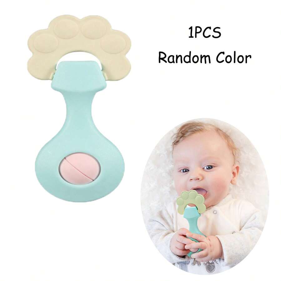 1pc Baby Teething Toy, Silicone Baby Teething Ring, , Soothing Infant ...