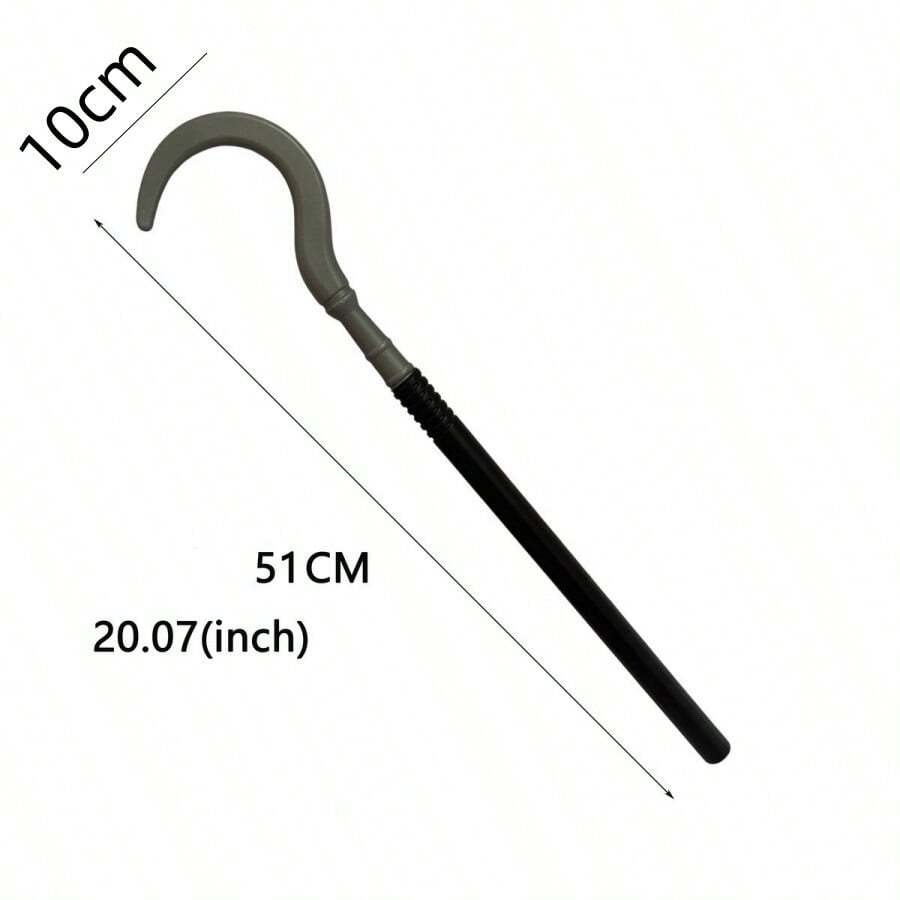 1pc Pirate Hook Handheld Weapon Halloween Game Dressing Prop Plastic ...