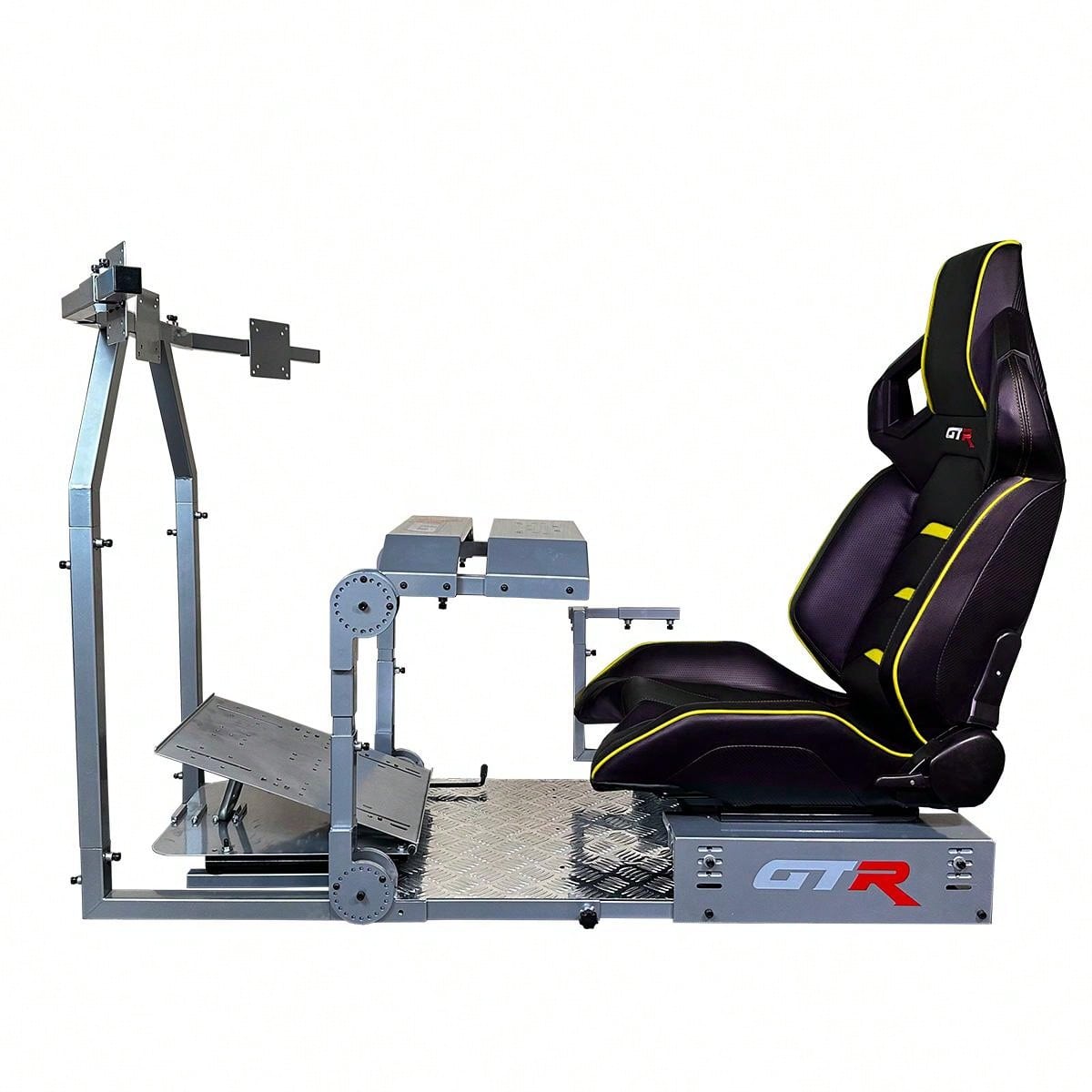 GTR Simulator GTA-Pro Racing Simulator Cockpit Silver Home Workstation ...