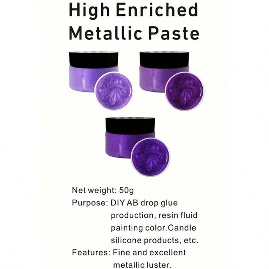 50g Bottle Professional High Concentration Purple Paste Pigment Epoxy ...