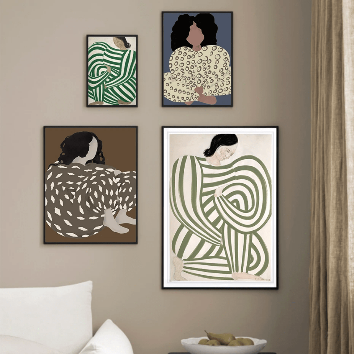 Abstract Sofia Lind Body Line Modern Posters Canvas Painting Wall Art ...