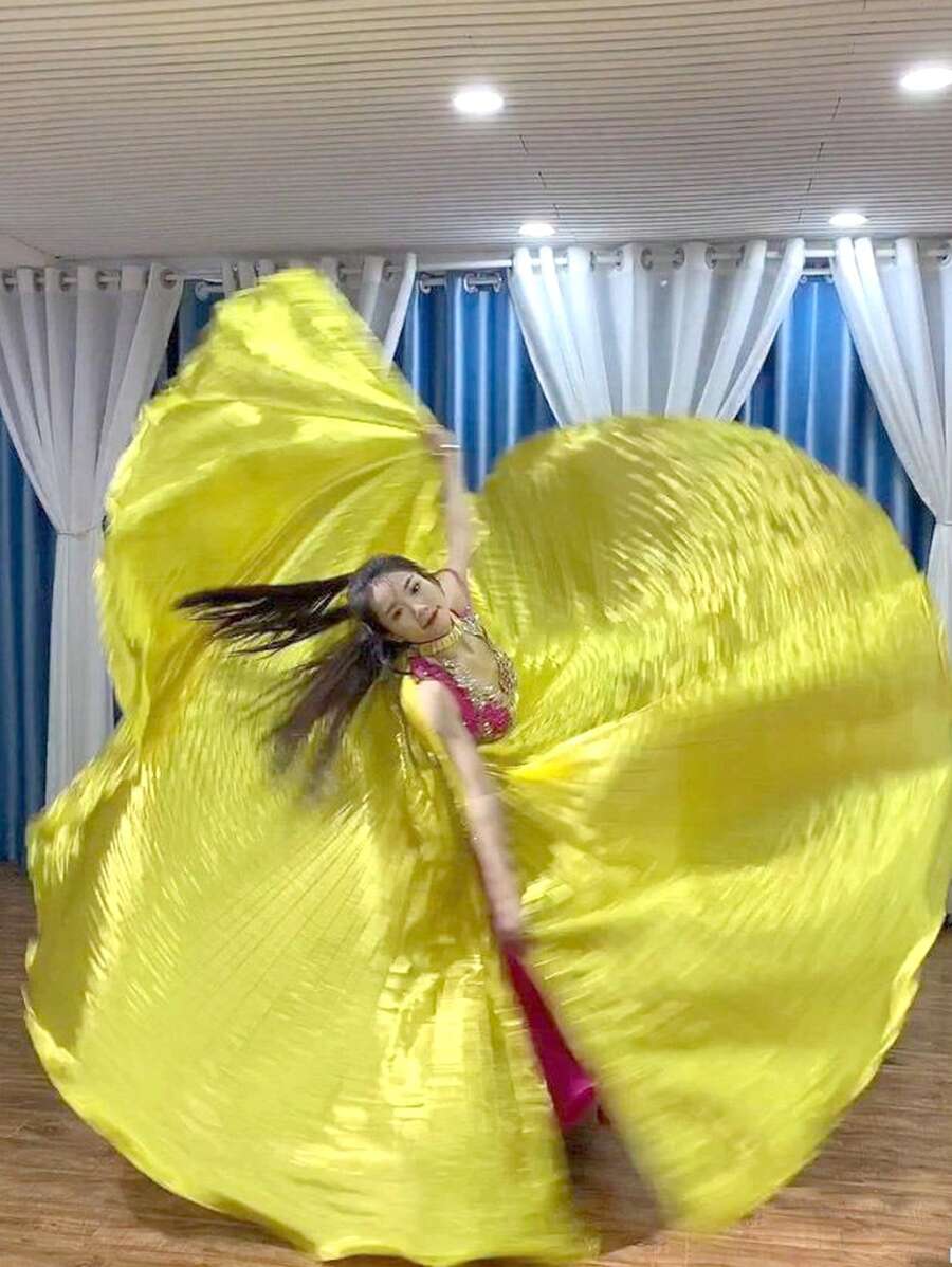 1pc Dance Gold Wings Belly Dance Wings With Stick And Angel Wings ...