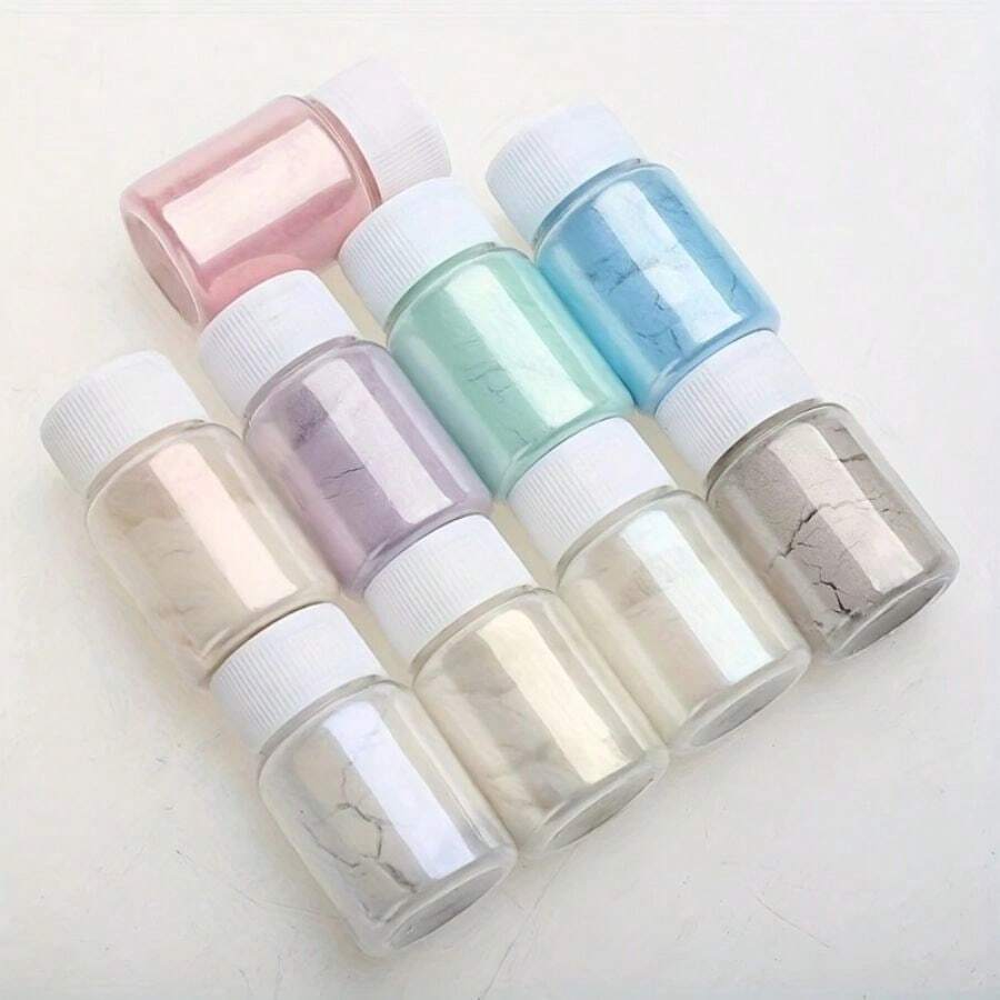 9 Colors Mica Powder Pigment Epoxy Resin Dye Natural Powder Pigments ...
