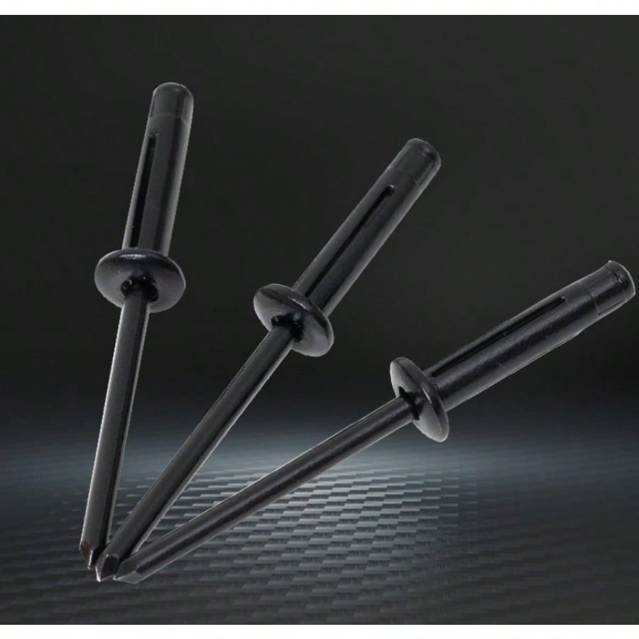 1Pack Full Black Painted Aluminium Trifold Blind Rivets Nail Pop Bulb ...