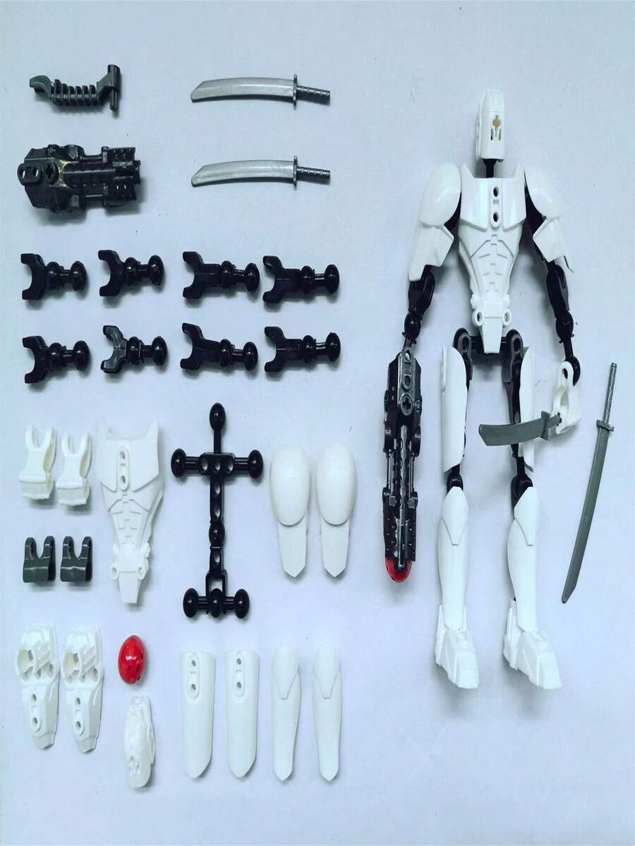 Multi-Joint Movable Doll Hand Assembled Building Blocks Human Toy ...