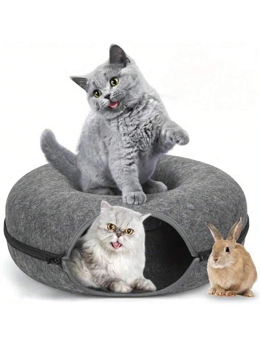 1PC Cat Tunnel Bed, Detachable Tunnels For Indoor Cats, Cat Tunnel Toy ...