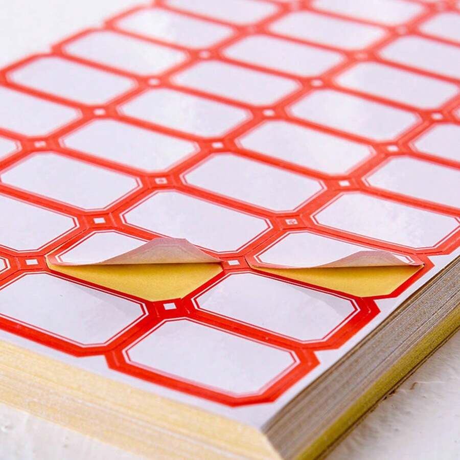 10 Sheets 240pcs Self-Sticking Labels, Offices Adhesive Tag Papers, Non ...