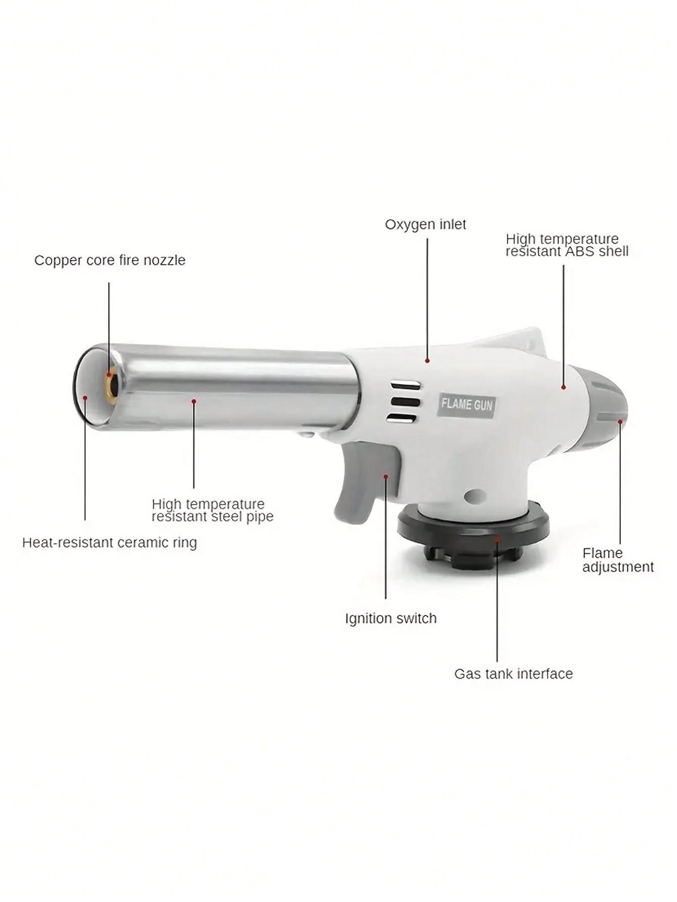 Gas Canister Flamethrower For Outdoor Bbq Torch Cooking & Baking, Pig ...