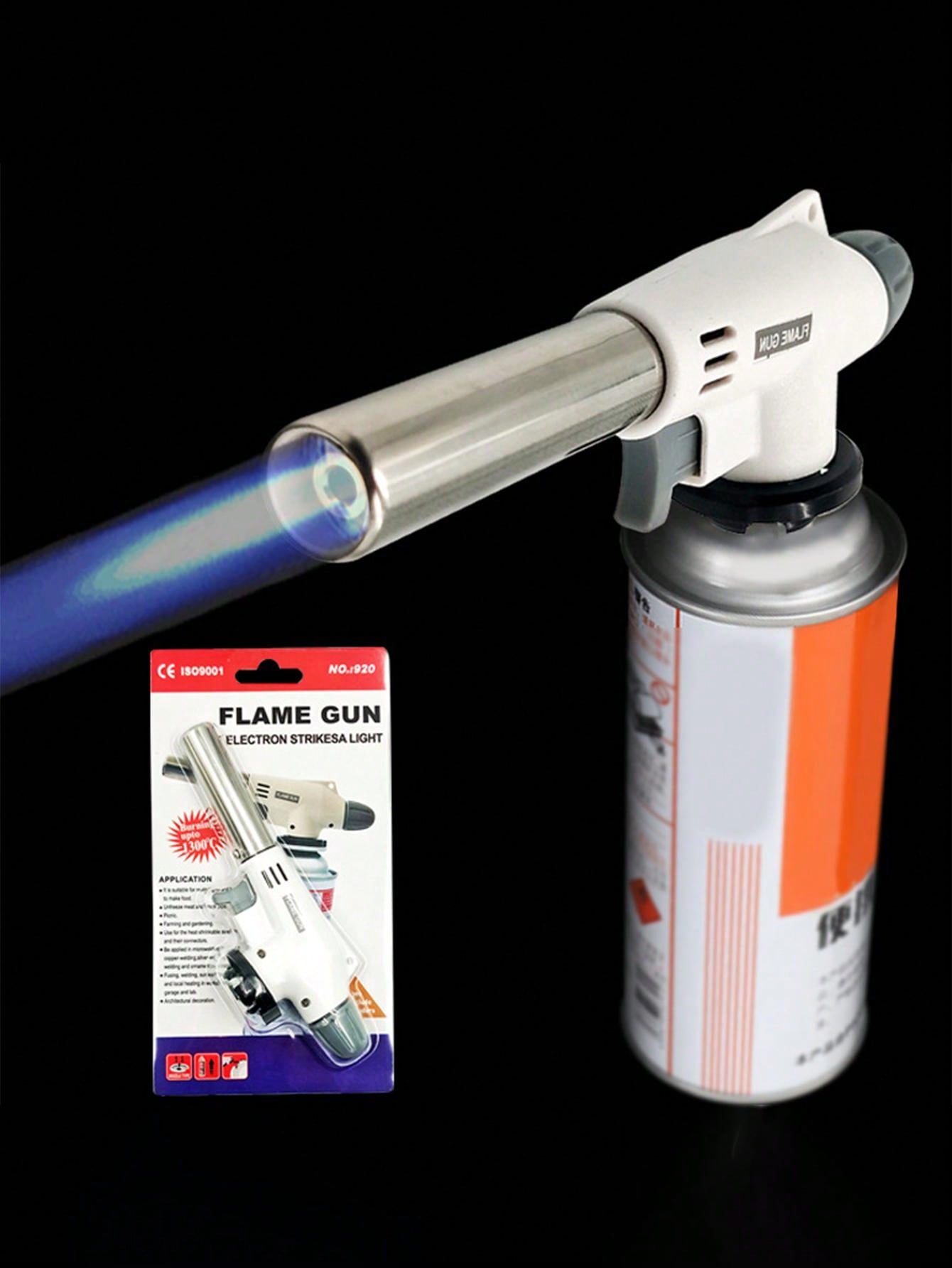 Gas Canister Flamethrower For Outdoor Bbq Torch Cooking & Baking, Pig ...