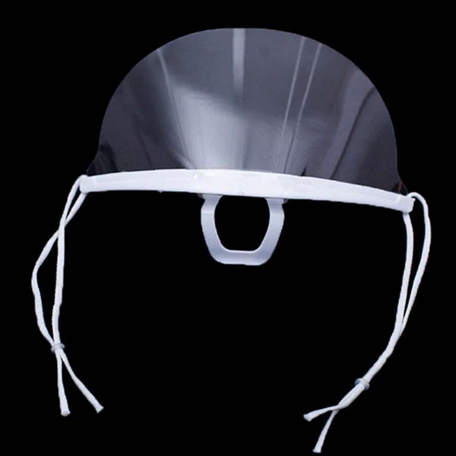 10pcs White Transparent Food Service Mask Diy Elastic Clear Anti-Saliva ...