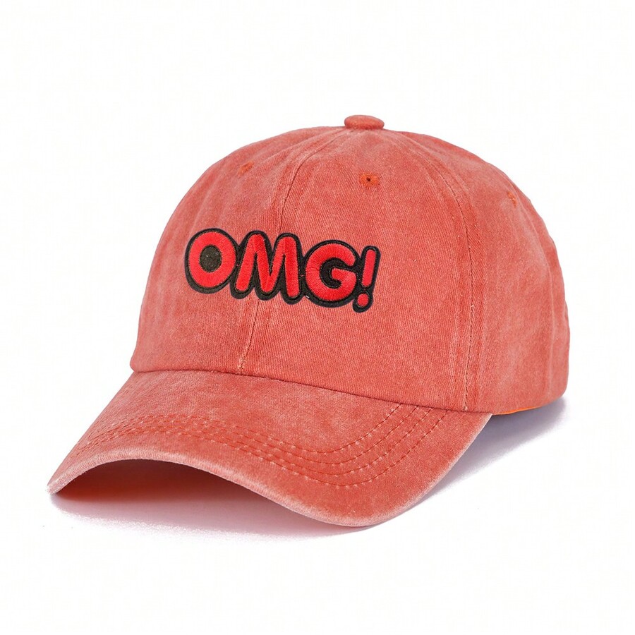 Summer Sun Protection Dopamine Color Matching Distressed Baseball Cap ...