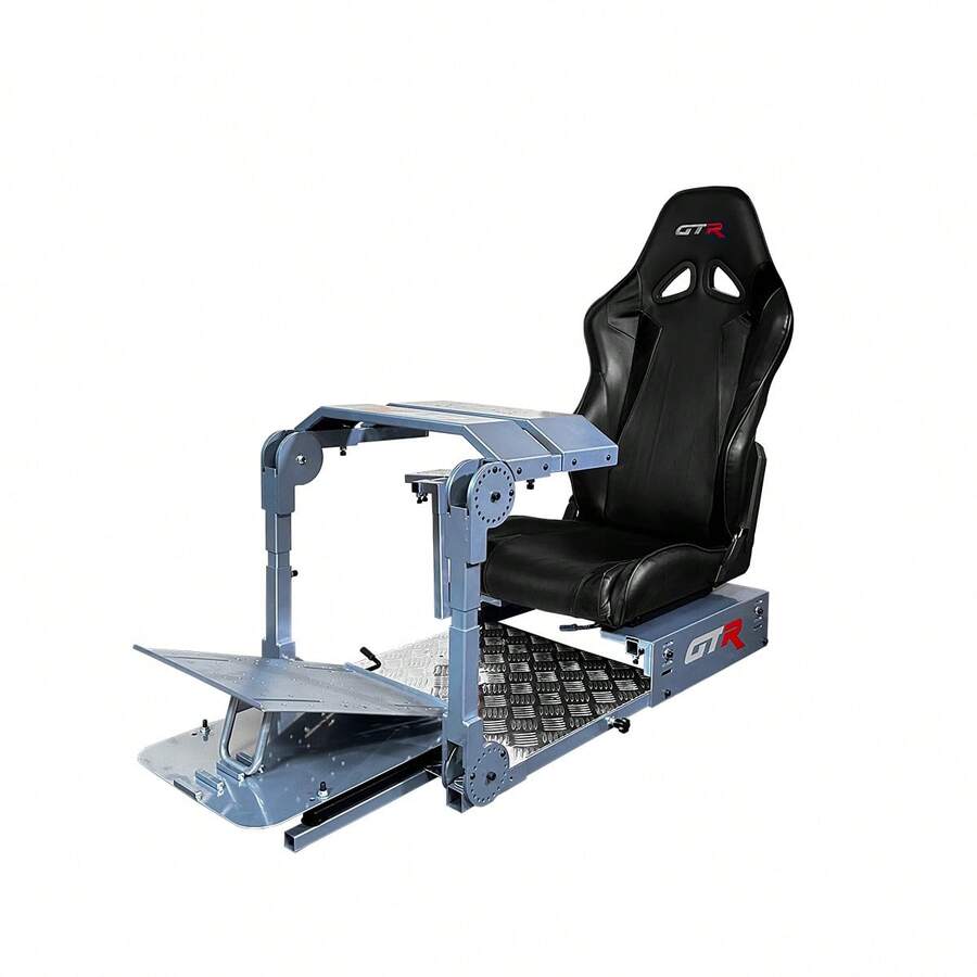 GTR Simulator GTA-Pro Racing Simulator Cockpit Silver Home Workstation ...