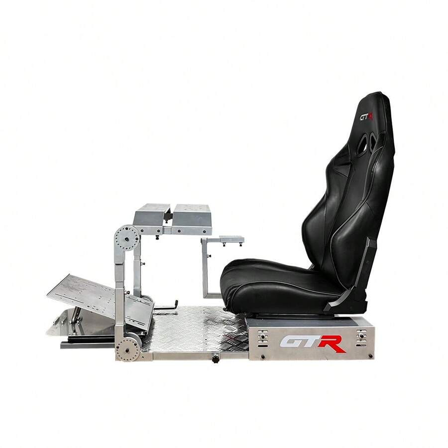 GTR Simulator GTA-Pro Racing Simulator Cockpit Silver Home Workstation ...