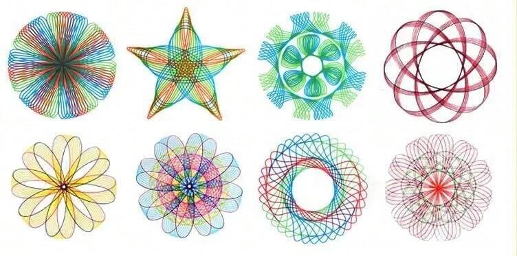 5-32pcs Spiral Spirograph Design Art Craft Kit Set, Amazing Rainbow ...