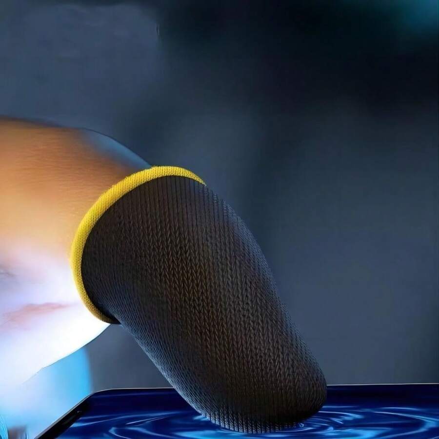 5pairs Of Fiber Gaming Finger Covers, Touch Screen Anti Slip And Anti ...