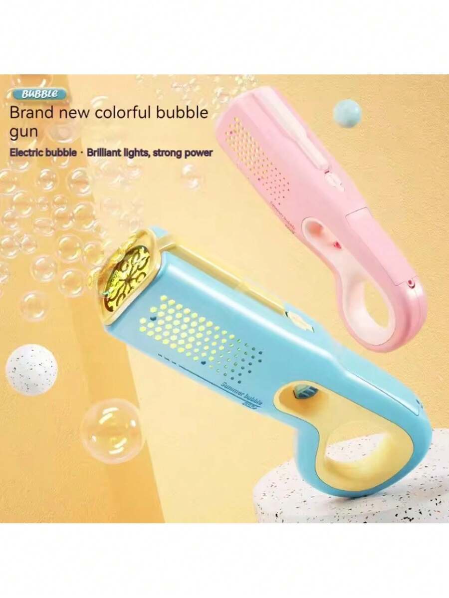 Automatic Bubble Machine Electric Space Bubble Gun With Sound & Light ...