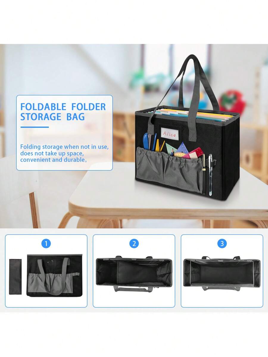 Teacher Tool Bag, Portable Tote Bag For Teacher & Painter, Foldable ...