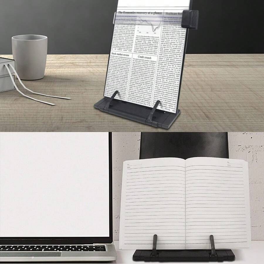 1PC Desktop Document Bookshelf With 7 Adjustable Paper And Copy Holders ...