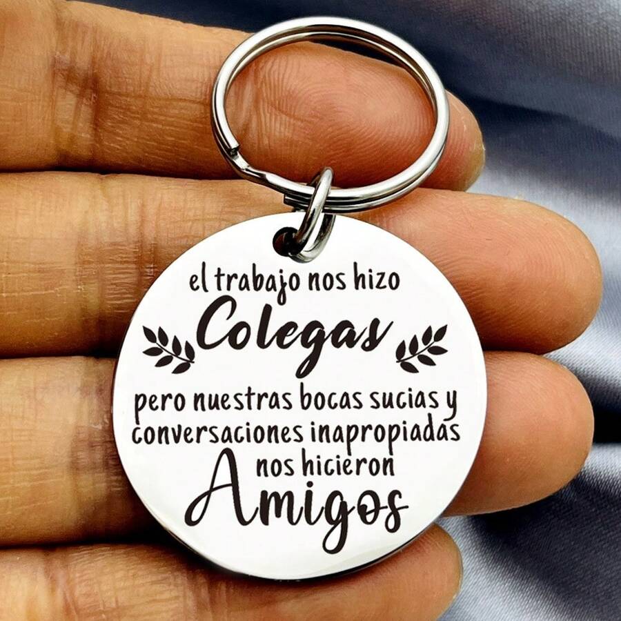 Spanish Coworker Appreciation Keychain For Colleague Retirement Goodbye ...