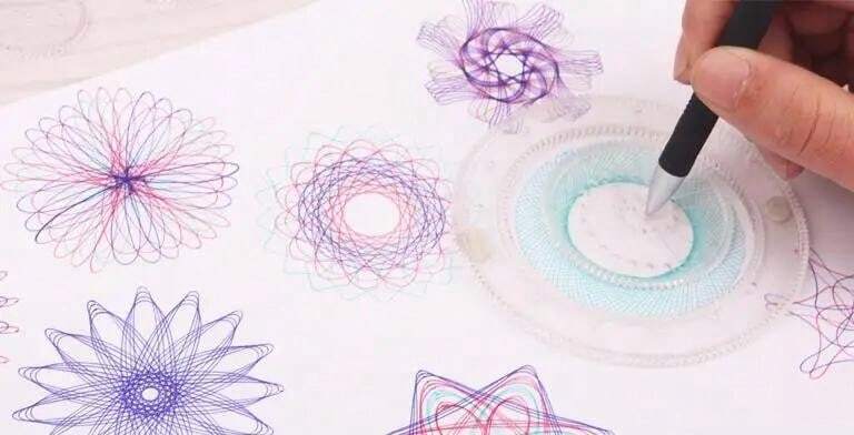 5-32pcs Spiral Spirograph Design Art Craft Kit Set, Amazing Rainbow ...