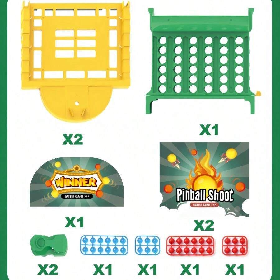 New 4-In-1 Finger Flicker Tabletop Basketball Shooting Toy Combination ...