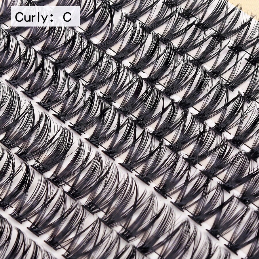 Huicop Lash Clusters Cluster Lashes 200 PCS Individual Lashes Two ...