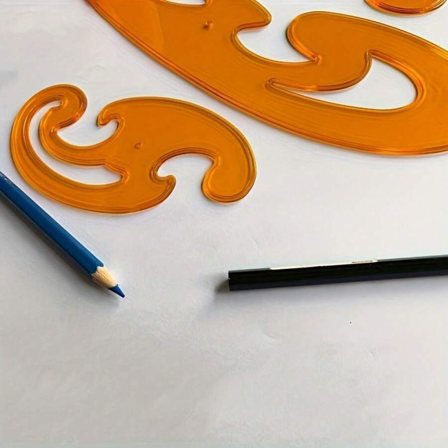 1set Drawing Template With Curve Ruler And French Curve Set, Design ...