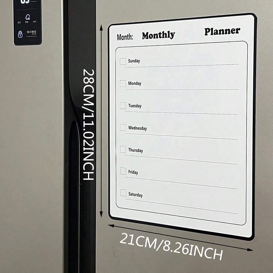 Magnetic Dry Erase Weekly, Monthly Calendar Planner & Memo Board ...