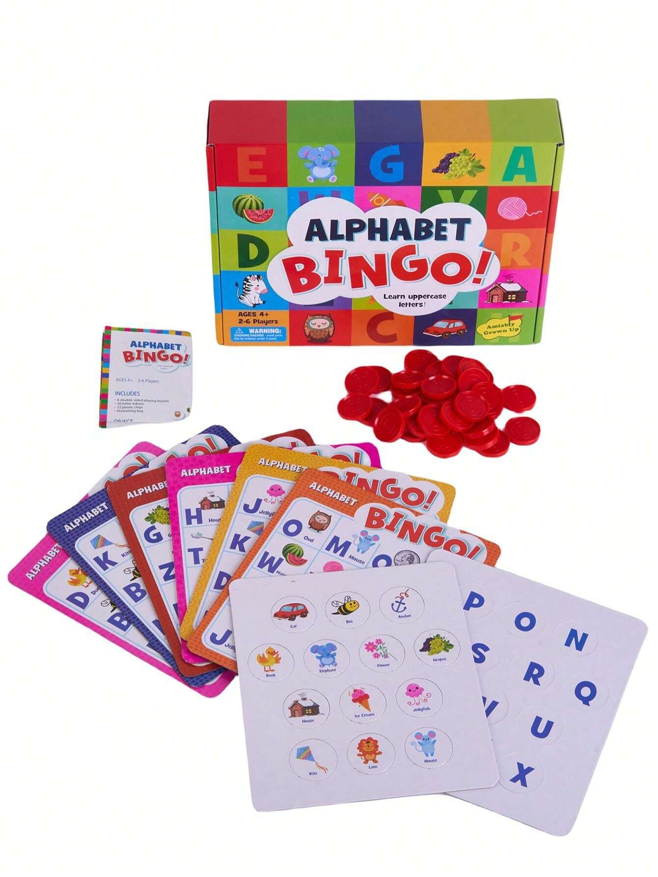 Oui Land 1 Boîte Jeu De Table D'alphabet Anglais Jeu De Cartes Familial ...