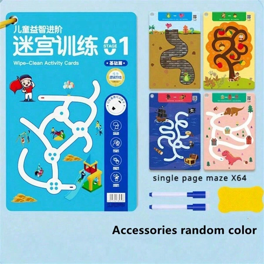 Maze Training Book, Whole Brain Thinking And Intelligence Development ...