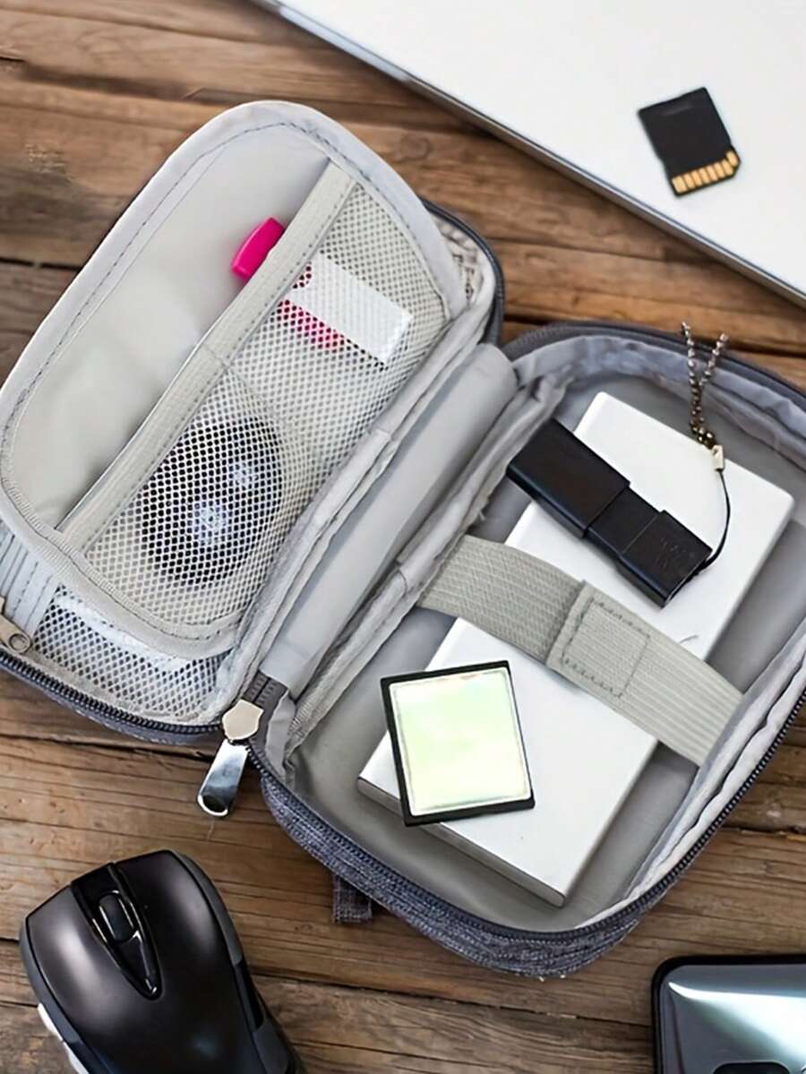 1pc Phone Cable Organizer Portable Cable Digital Storage Bag Organizer ...