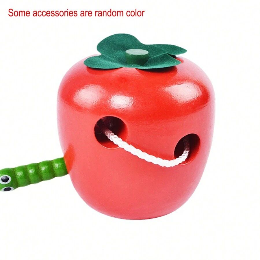 Worms Eating Fruits Wooden Puzzle Toys Flexible Finger Training ...