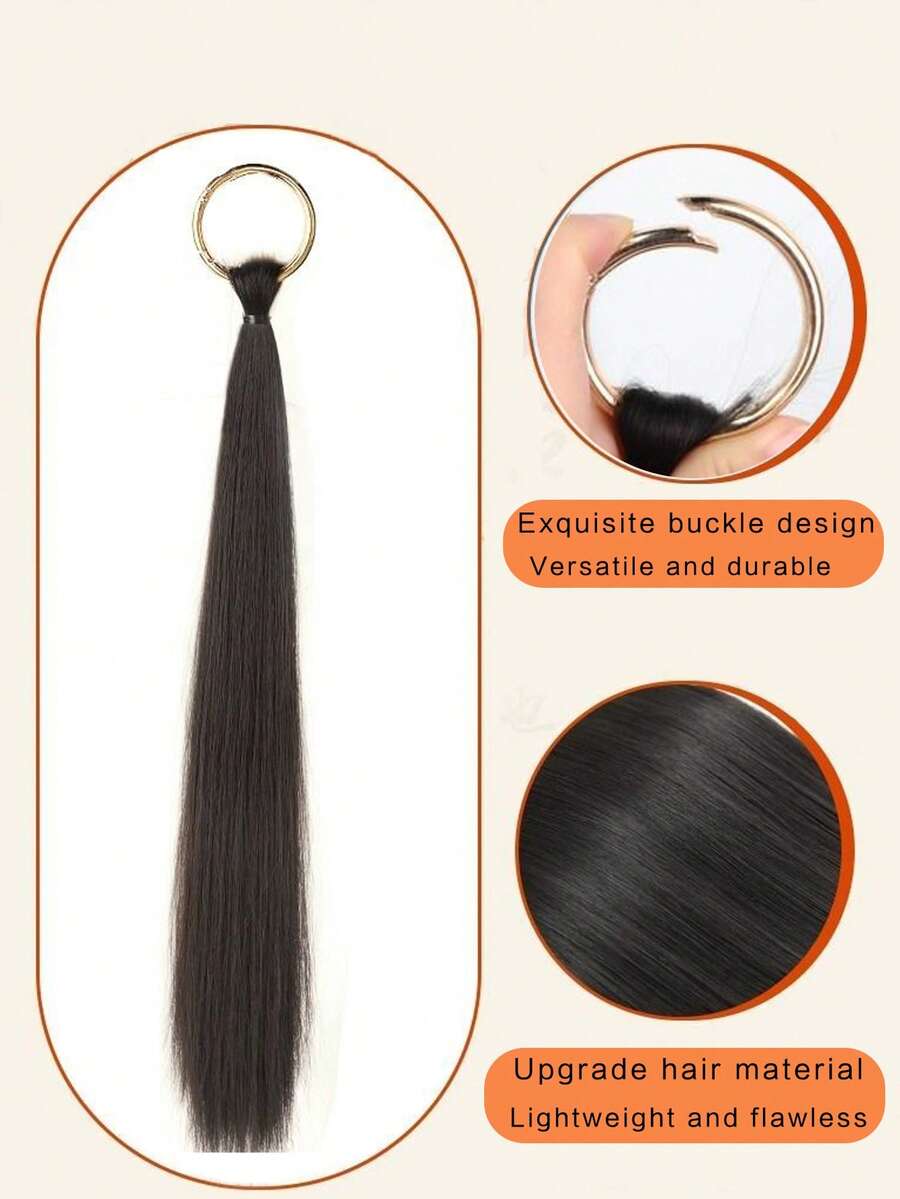 Iron Ring Braid & Twist Magazine Braid Clip Hairpiece, Artificial Hair ...