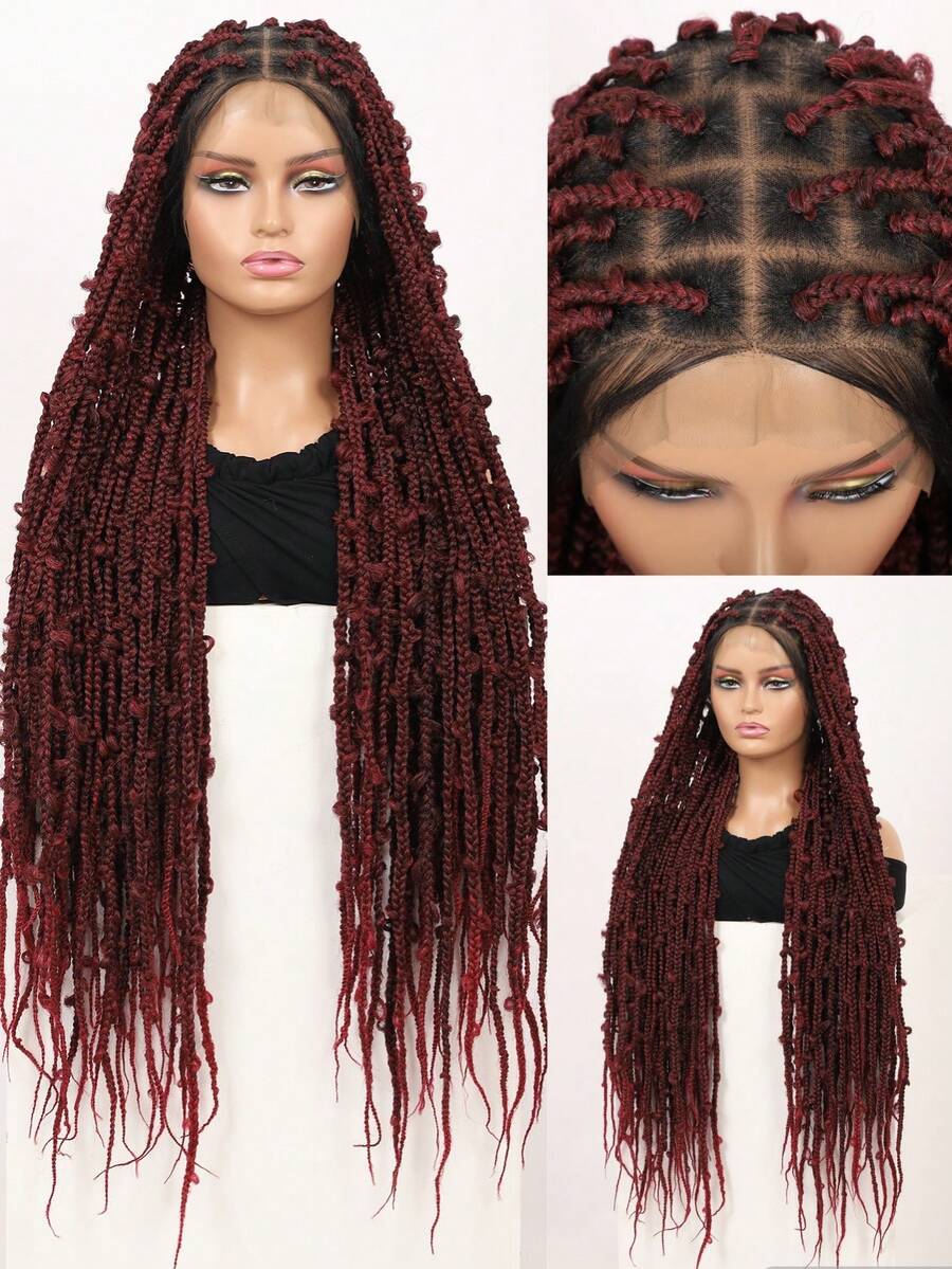 35 Inches Square Knotless Butterfly Box Braided Wigs For Women Full ...