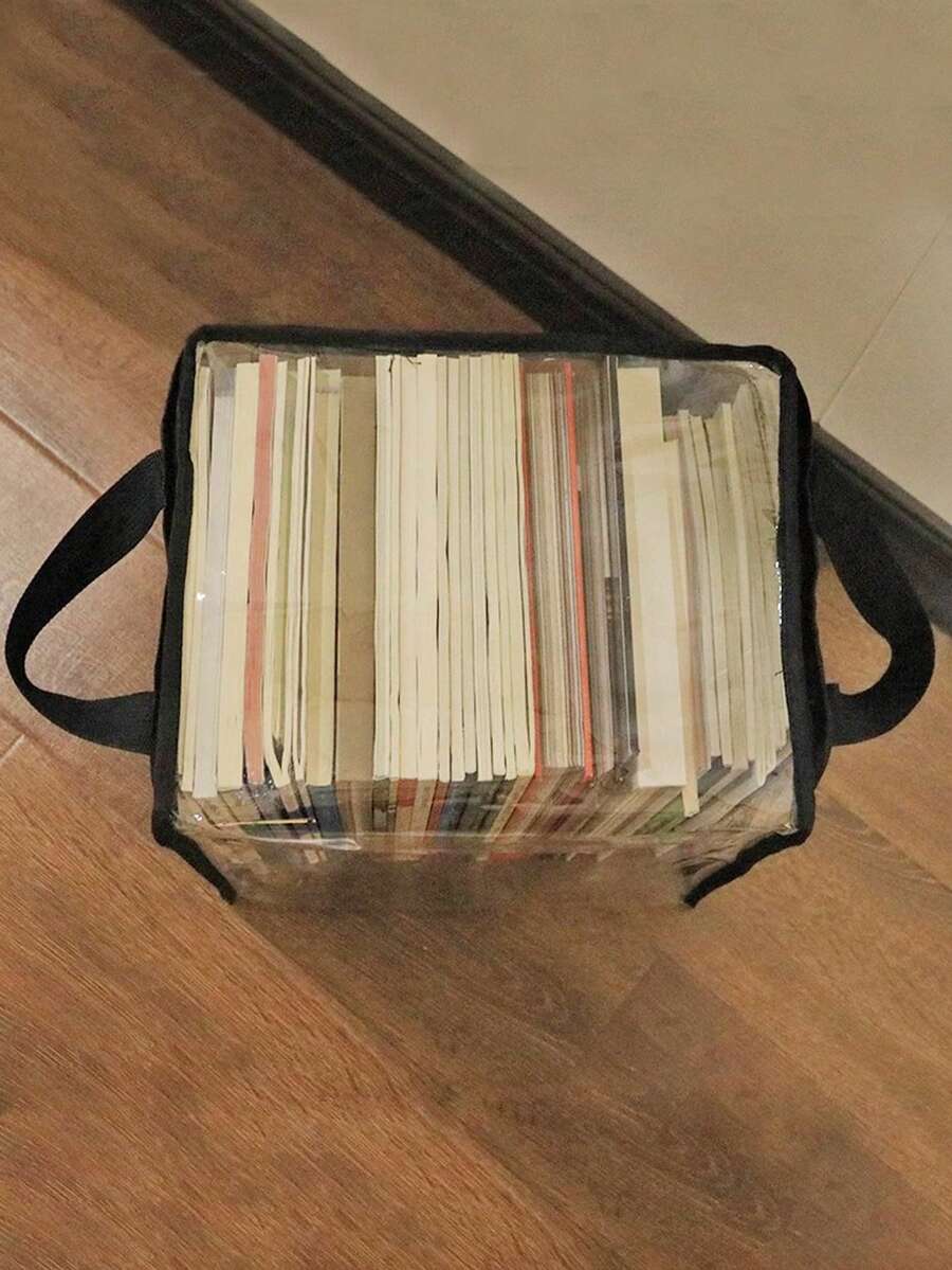 1pc Transparent Waterproof Dustproof Student Book Dust Bag For ...