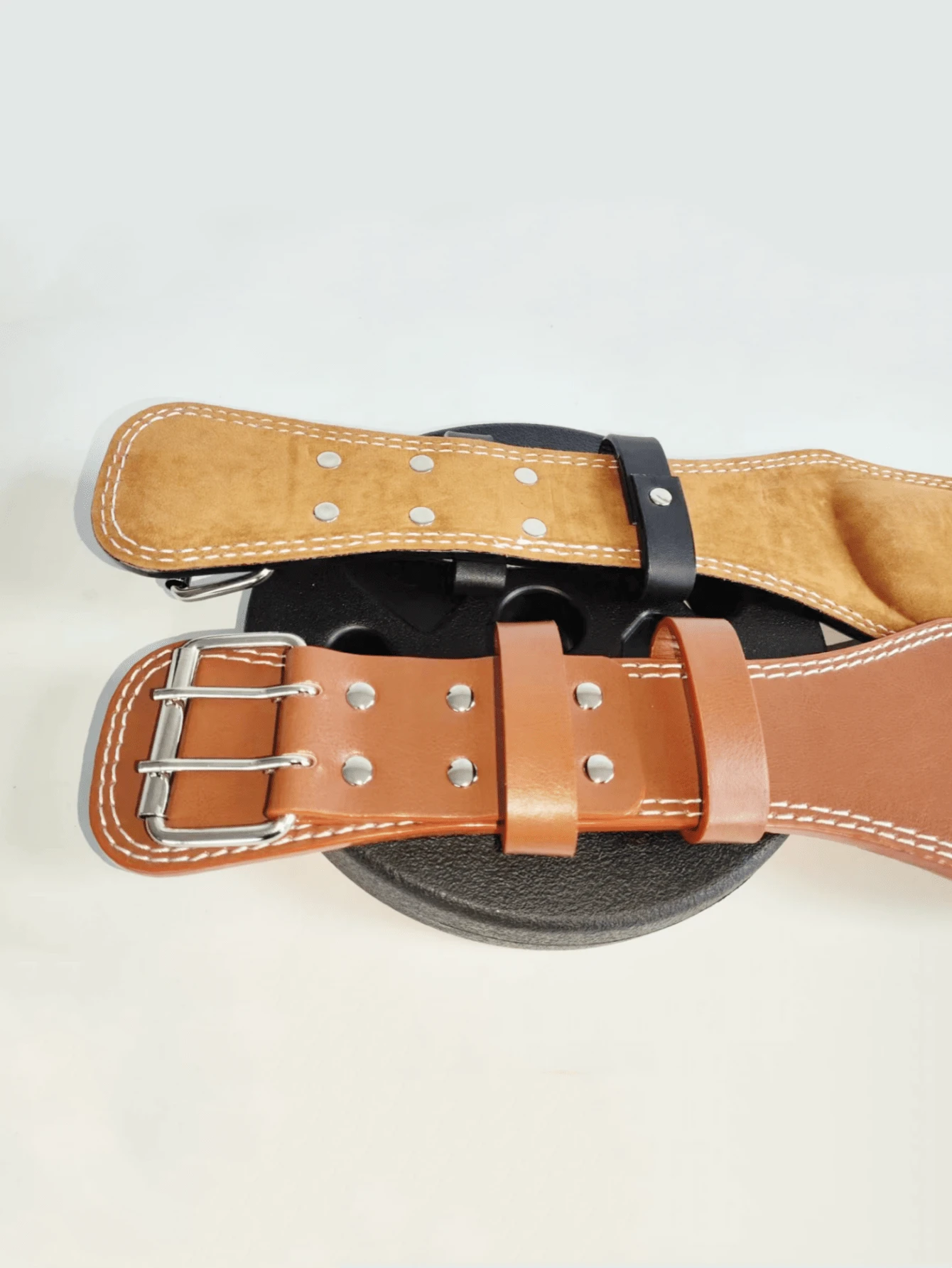 PU Leather Weightlifting Belt, Sports Competition Training Back Support ...